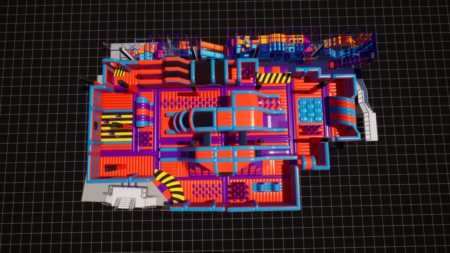 Aerial View - Planet Bounce Inflatable Park